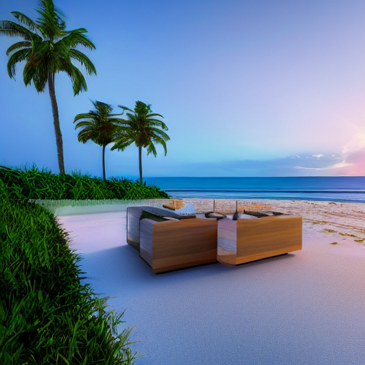 Stable Diffusion prompt: A modern house by the beach, on - PromptHero