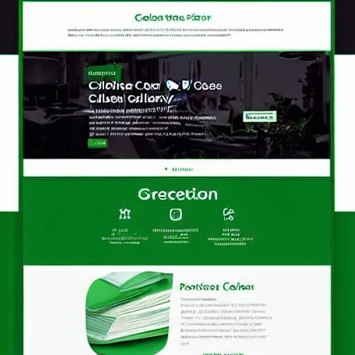 Stable Diffusion prompt: website design idea, green and - PromptHero