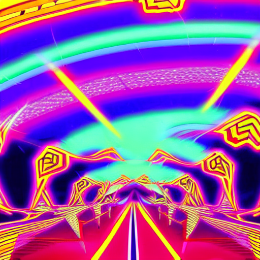 Stable Diffusion prompt: psychedelic lyon, neon colors, - PromptHero