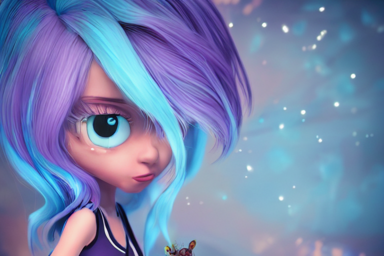 Stable Diffusion prompt: beatiful girl cartoon, disney - PromptHero