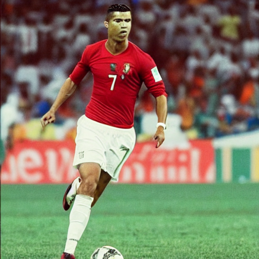 Stable Diffusion prompt: Ronaldo, Portugal, win world cup - PromptHero