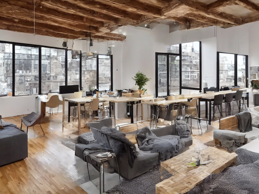 Stable Diffusion prompt: open plan, kitchen and living - PromptHero