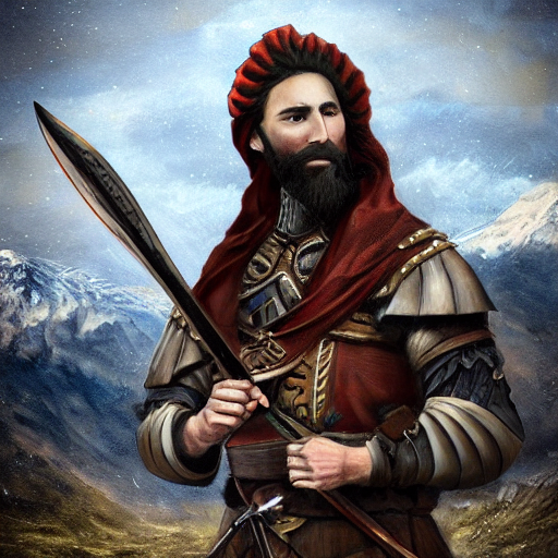 Stable Diffusion prompt: Circassian, warrior, realistic, - PromptHero