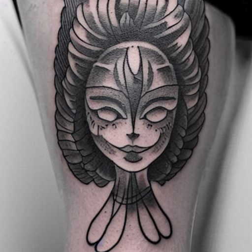 Stable Diffusion prompt: tattoo blank and white - PromptHero