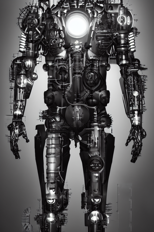 Stable Diffusion prompt: full male body cyborg| - PromptHero