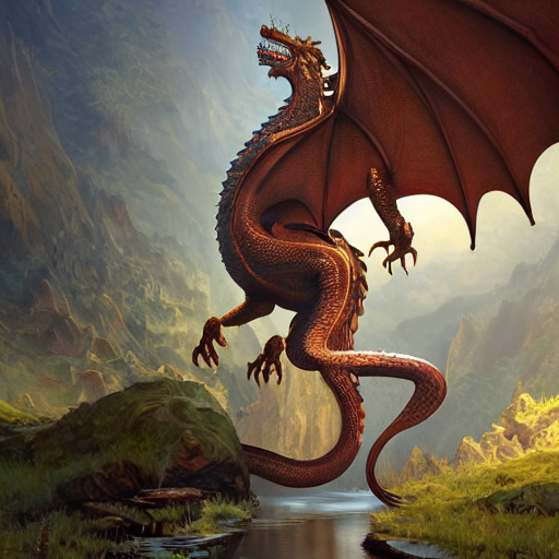 Stable Diffusion prompt: Dragon in landscape, intricate, - PromptHero