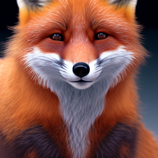 Openjourney prompt: portrait of the cutest red fox ever, - PromptHero