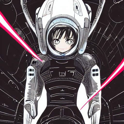 Stable Diffusion prompt: Girl in spacesuit, spaceship - PromptHero