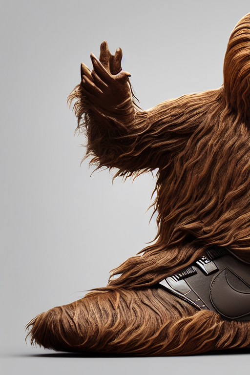 Stable Diffusion prompt: nike sneaker Star Wars Chewbacca - PromptHero