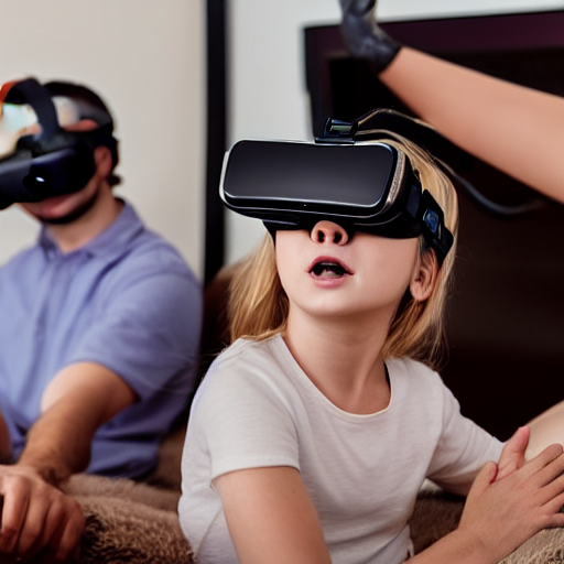 Stable Diffusion prompt: family VIRTUAL REALITY danger - PromptHero