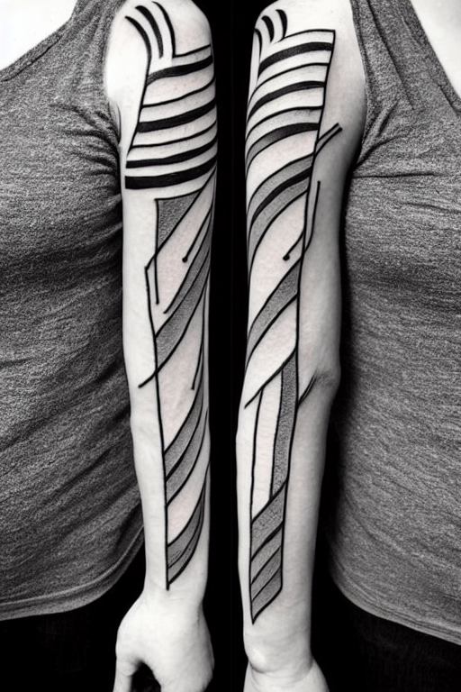 Stable Diffusion prompt: full arm tattoo of a space - PromptHero