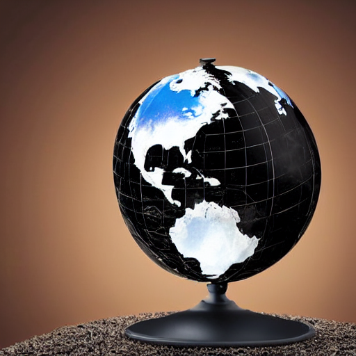 Stable Diffusion prompt: globe wrapped in a crumpled - PromptHero