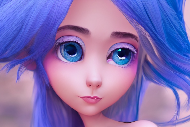 Stable Diffusion prompt: beautiful girl cartoon, disney - PromptHero