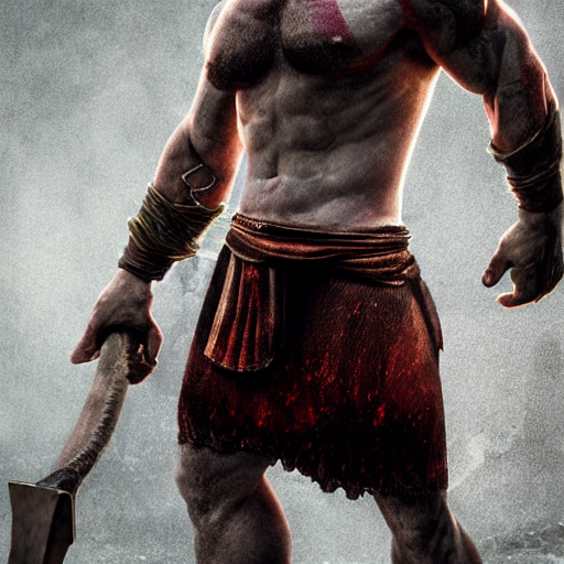 Stable Diffusion prompt: Kratos Full Body High - PromptHero