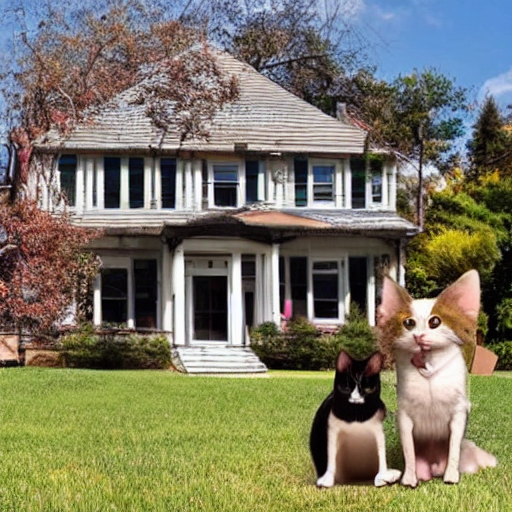 Stable Diffusion prompt: house with person in front with - PromptHero