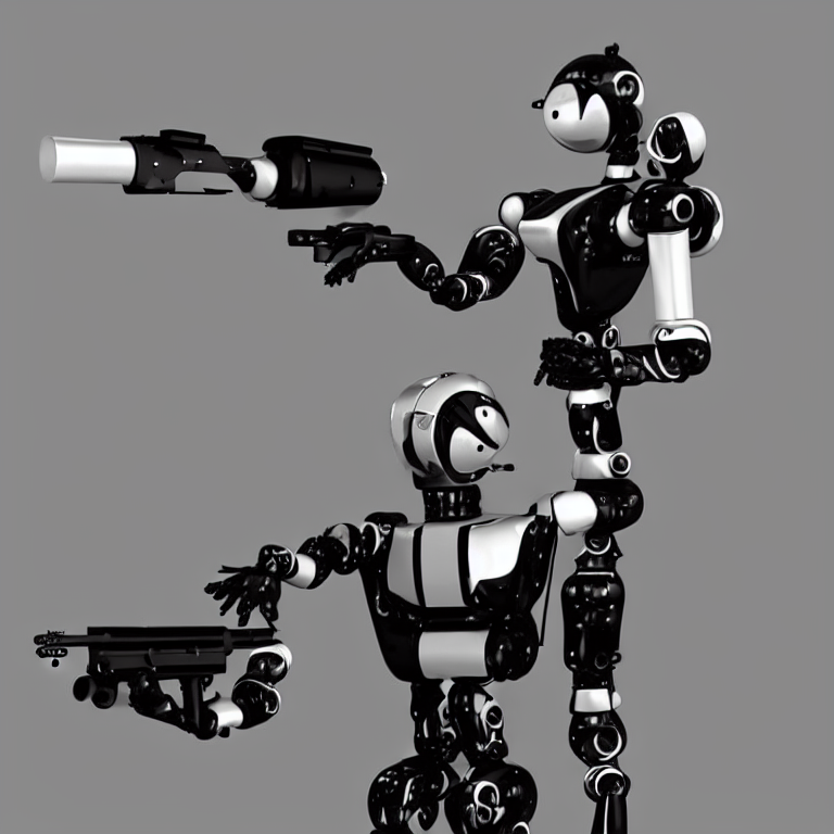 Stable Diffusion prompt: nvinkpunk, humanoid robot - PromptHero