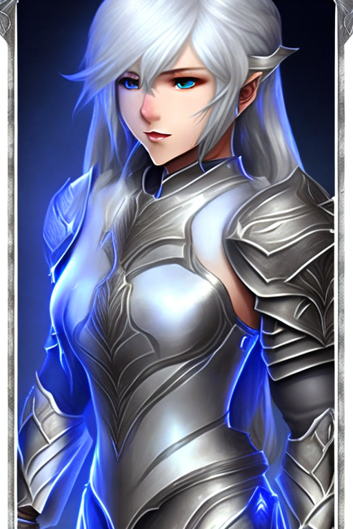 Openjourney prompt: light azure armor! ! ! long wild - PromptHero