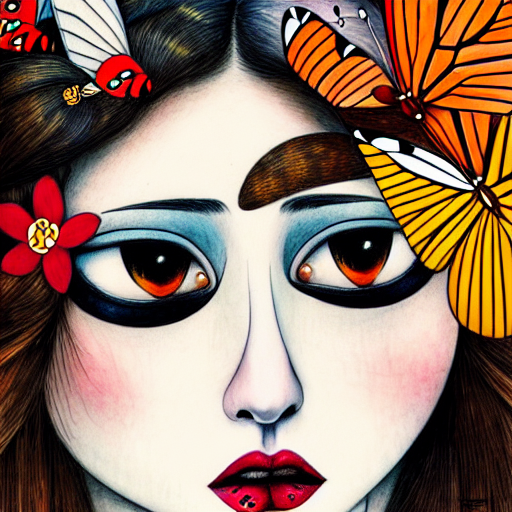 Stable Diffusion prompt: brunette female in the style of - PromptHero