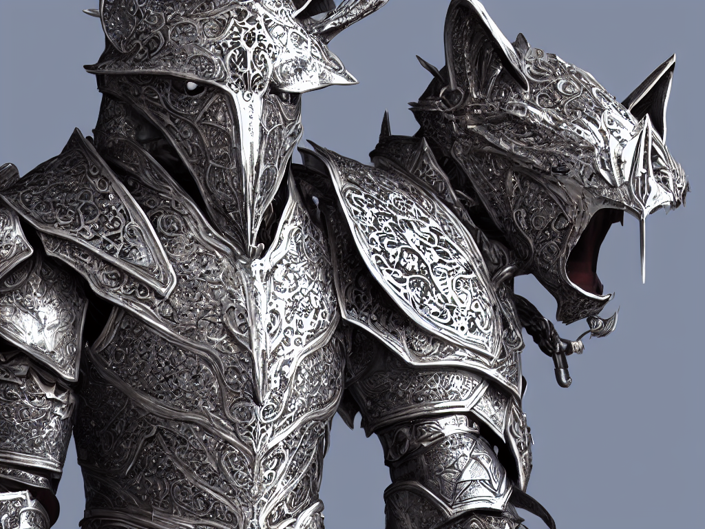 Stable Diffusion prompt: Anthropomorphic wolf knight::3 - PromptHero