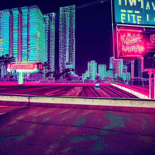 Stable Diffusion prompt: lofi hiphop vaporwave late night - PromptHero
