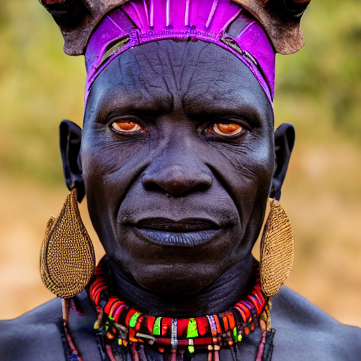 Stable Diffusion prompt: Portrait photo of a africa old - PromptHero