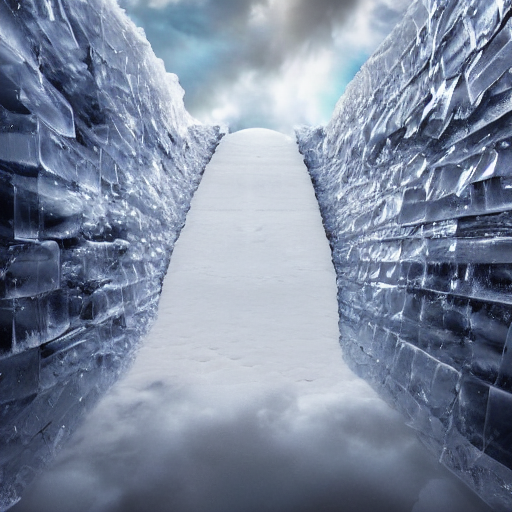 Stable Diffusion prompt: , ice wall, angel army, flying - PromptHero