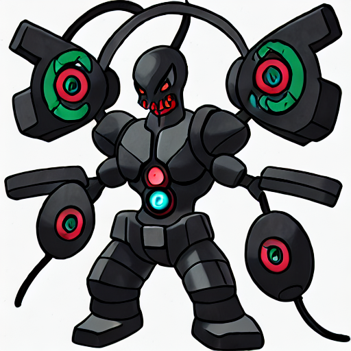 Text to Pokémon prompt: cyborg devil| with a visible - PromptHero