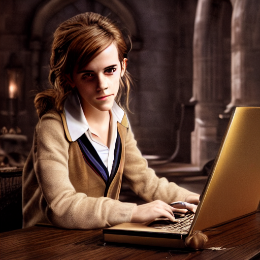 Stable Diffusion prompt: photo of Emma Watson as Hermione - PromptHero