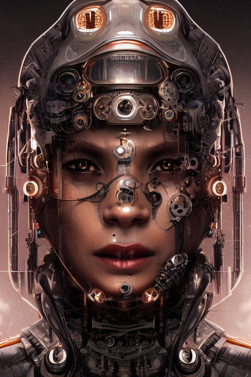 Stable Diffusion prompt: cyborg| full-length portrait| - PromptHero