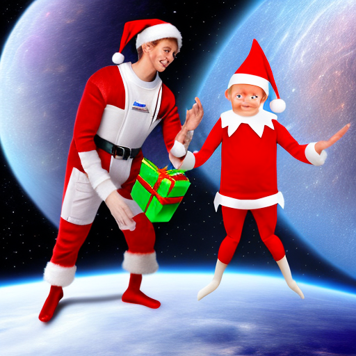 Openjourney prompt: christmas elf Astronaut in space - PromptHero
