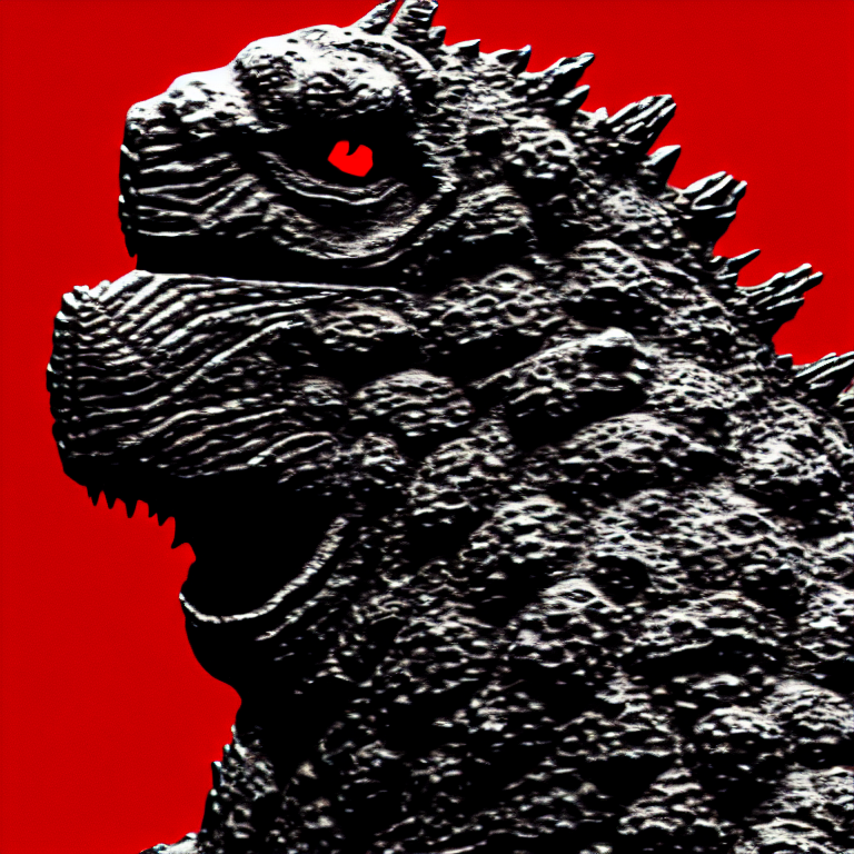 Stable Diffusion prompt: Godzilla, face close up, - PromptHero