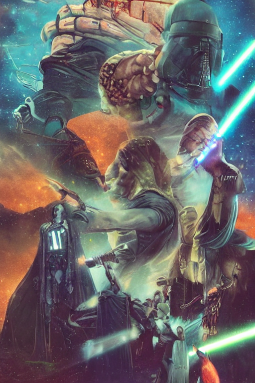 Stable Diffusion prompt: Movie poster with text, "CORN - PromptHero