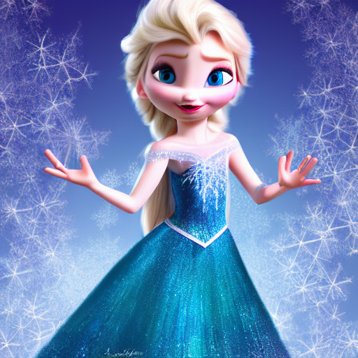 Stable Diffusion prompt: Elsa, full body portrait, d - PromptHero