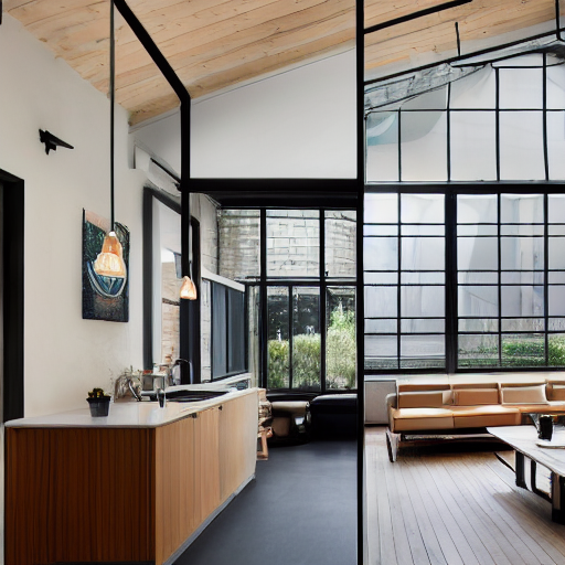 Stable Diffusion prompt: interior design, open plan, - PromptHero