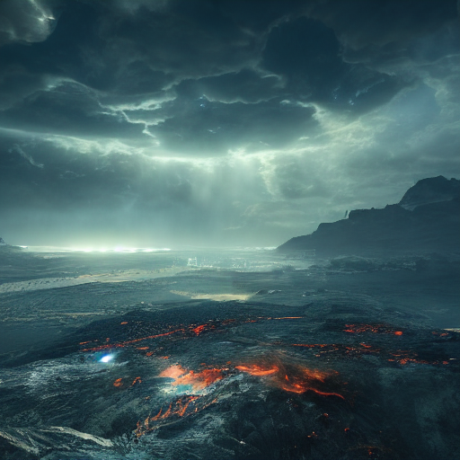 Stable Diffusion prompt: A world of fire, atmospheric, - PromptHero