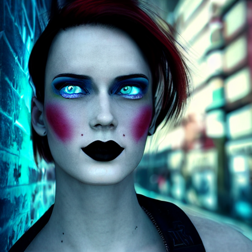 Stable Diffusion prompt: beautiful pale cyberpunk female - PromptHero