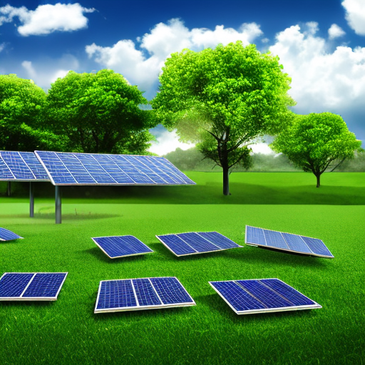 Openjourney prompt: green grass, home, solar panels, - PromptHero