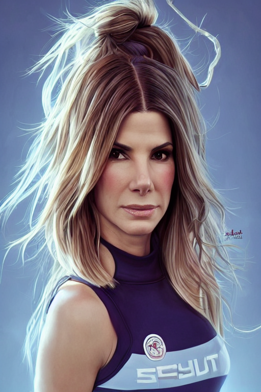 Stable Diffusion prompt: Actress Sandra Bullock as - PromptHero