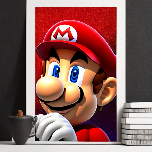 Openjourney prompt: hyper realistic mario wall poster - PromptHero