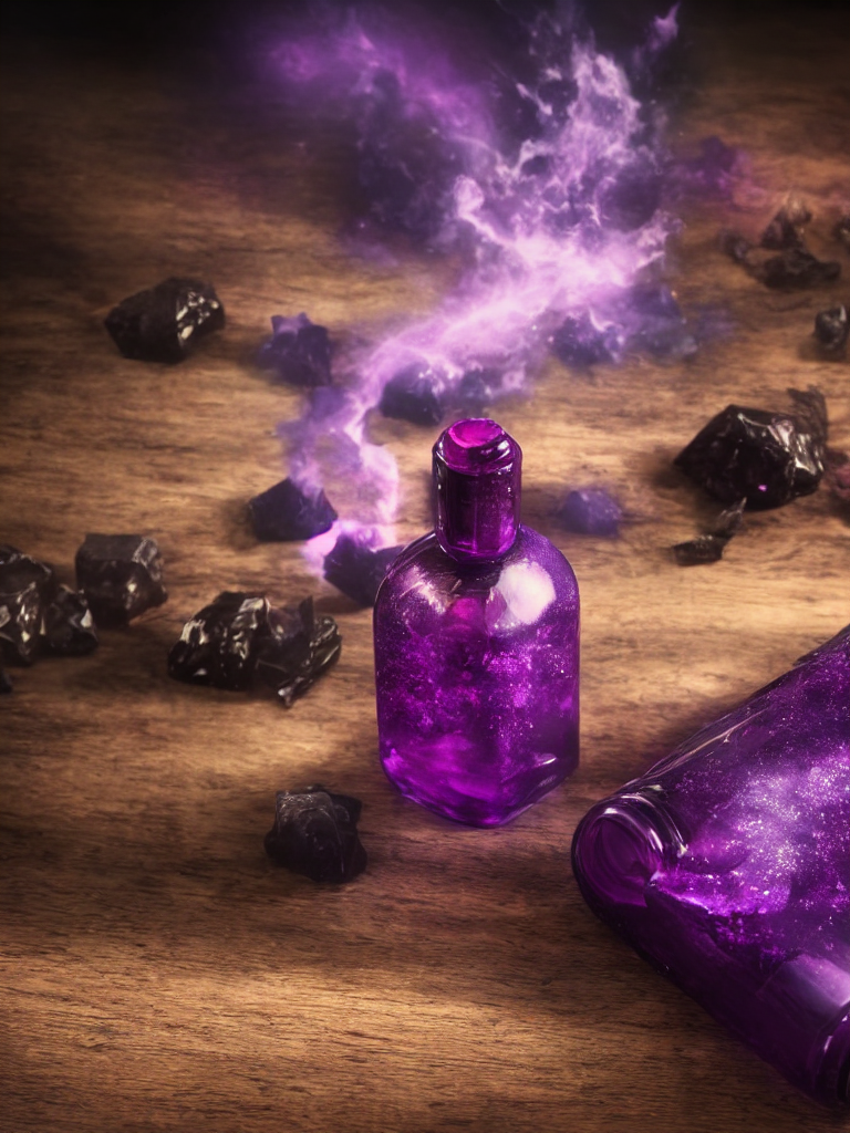 Stable Diffusion prompt: magical potion bottle of a deep - PromptHero