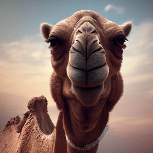 Openjourney prompt: Camel, cute symmetric head, front - PromptHero