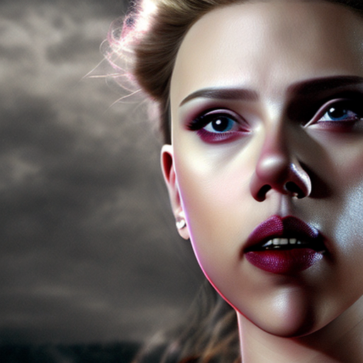Openjourney prompt: Scarlett Johansson as a vampire with - PromptHero