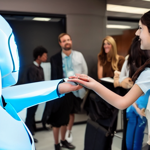 Stable Diffusion prompt: Teacher handing A cool - PromptHero