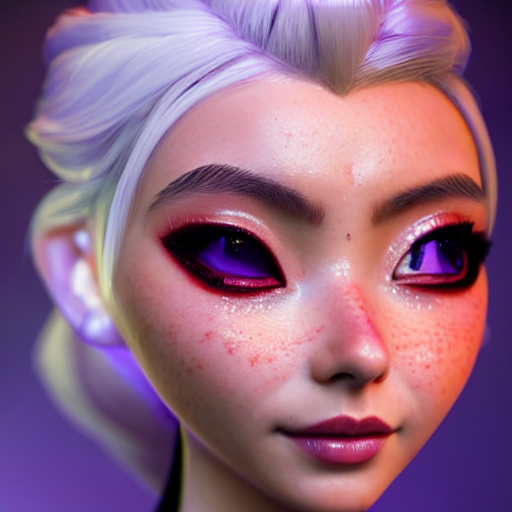 Stable Diffusion prompt: Alita as Elsa, glossy intricate - PromptHero