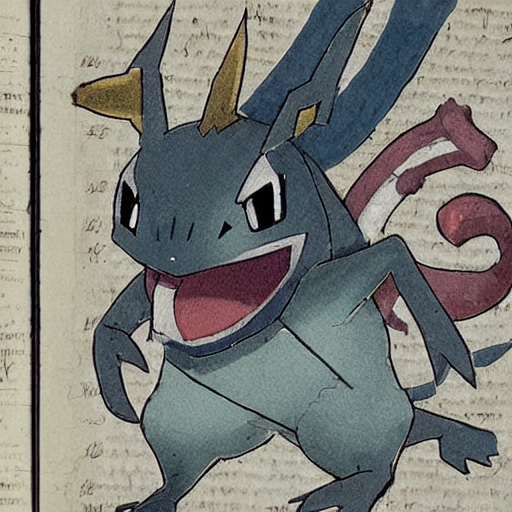 Stable Diffusion prompt: concept art of a pokemon in - PromptHero