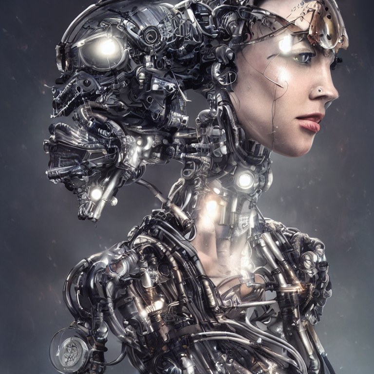 Stable Diffusion prompt: full body cyborg full-length - PromptHero