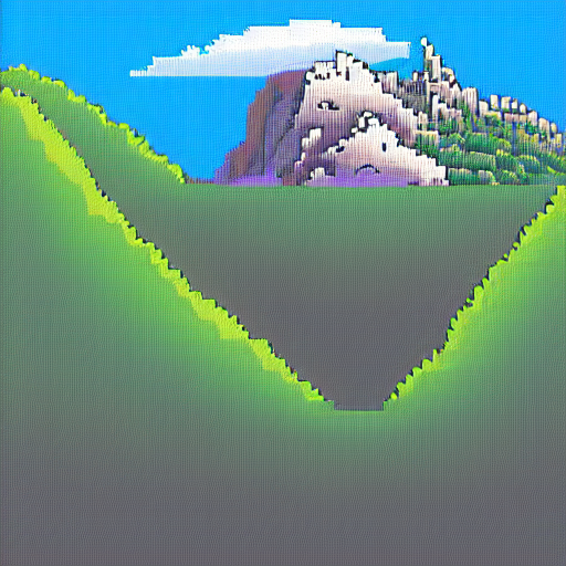 Stable Diffusion prompt: Backgound, pixel landscape, - PromptHero