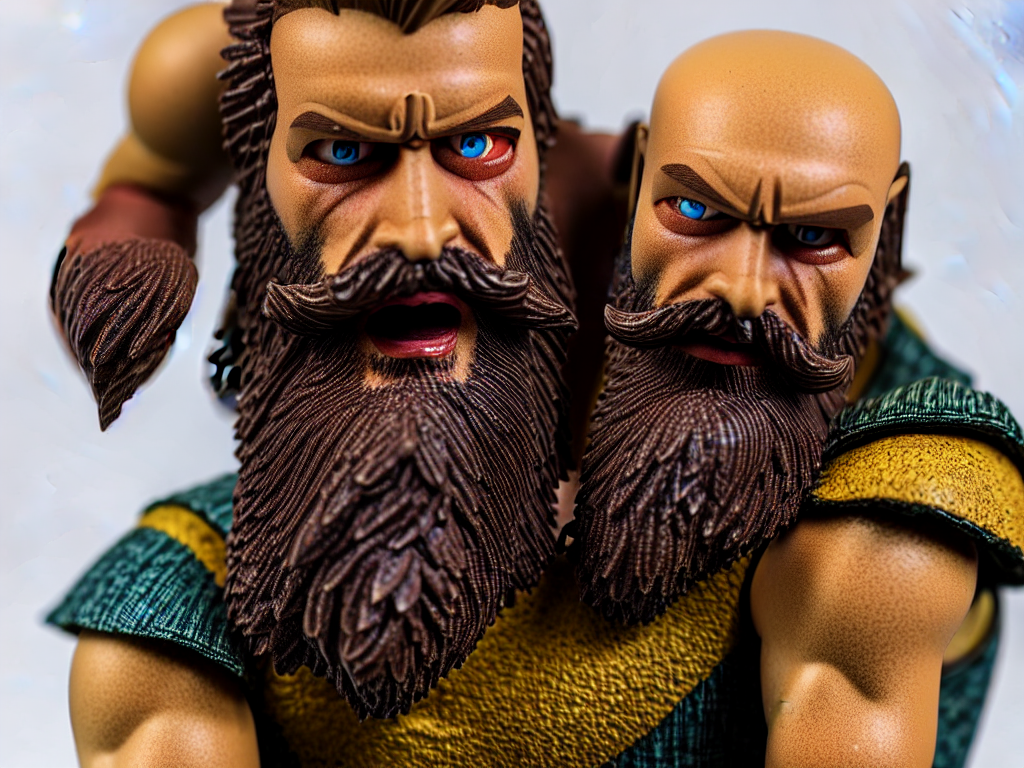 Stable Diffusion prompt: bearded man action figure, style - PromptHero